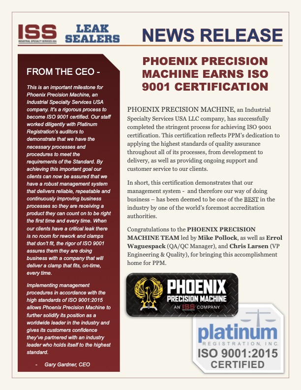 News Release - ISO 9001